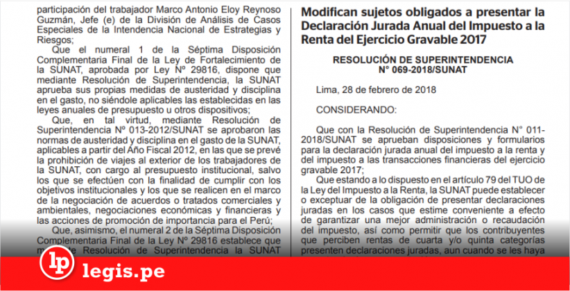 Modifican Sujetos Obligados A Presentar La Declaración Jurada Anual Del