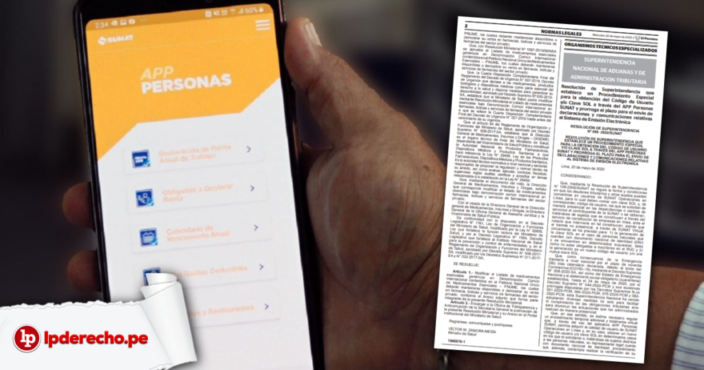 Sunat habilitó opción para obtener clave SOL a través de su app ...