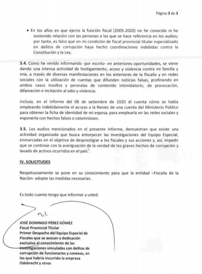 Abren Indagación Preliminar Al Fiscal José Domingo Pérez Tras Difusión