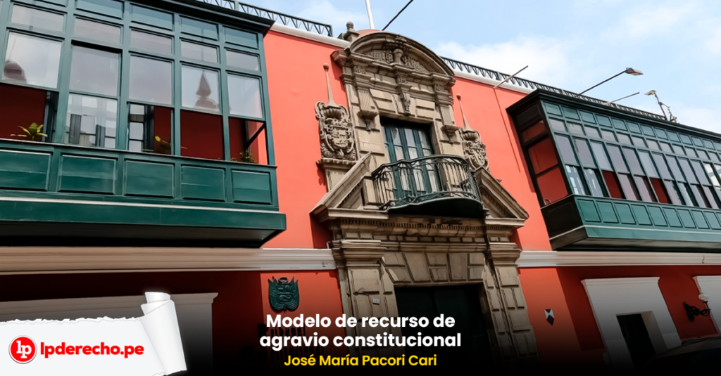 Modelo De Recurso De Agravio Constitucional Rac Lp