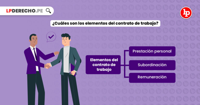 ¿Cuáles son los elementos del contrato de trabajo? | LP