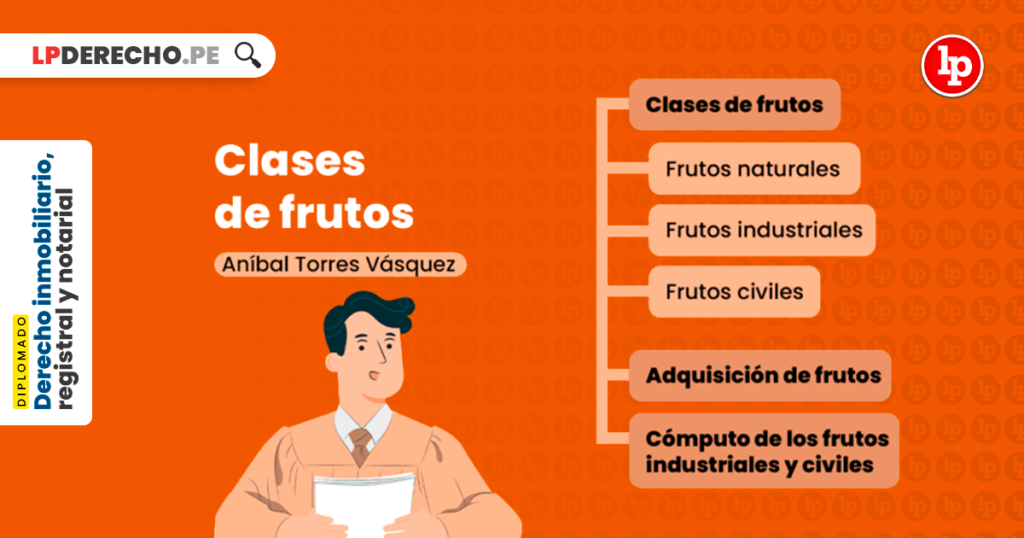 Frutos: concepto, clases. Bien explicado por Aníbal Torres Vásquez | LP