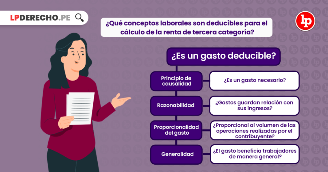 ¿qué Conceptos Laborales Son Deducibles Para El Cálculo De La Renta De