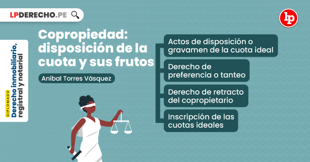 Copropiedad: disposición de la cuota y sus frutos | LP