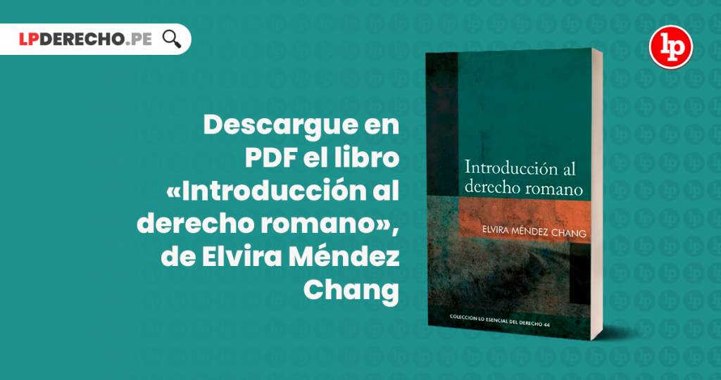 Descargue en PDF el libro «Introducción al derecho romano», de Elvira ...