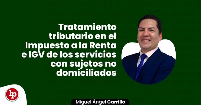 Tratamiento tributario en el Impuesto a la Renta e IGV de los servicios ...