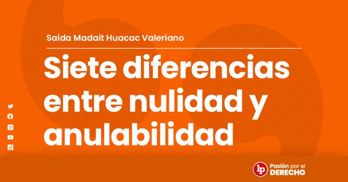 Siete diferencias entre nulidad y anulabilidad | LP