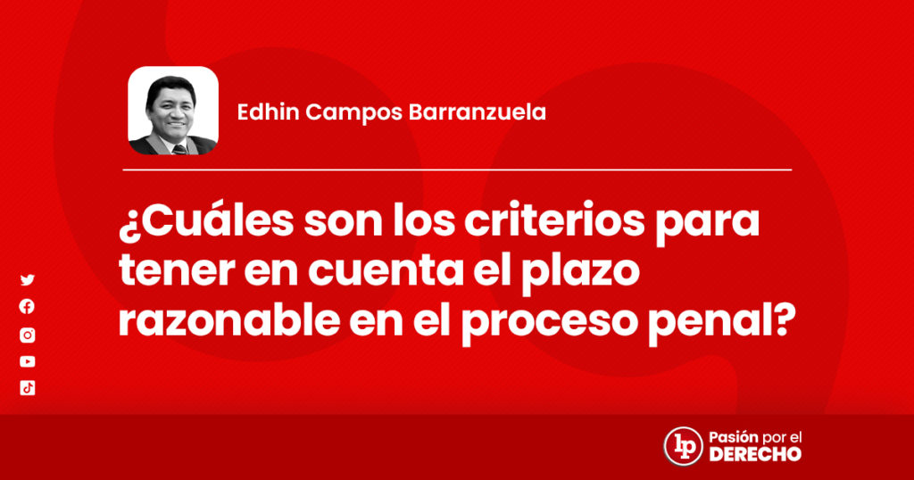 ¿Cuáles son los criterios para tener en cuenta el plazo razonable en el ...