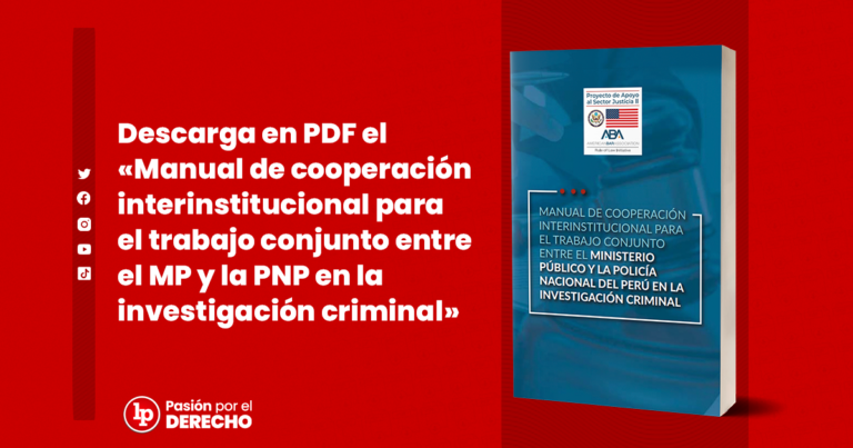 Manual cooperación interinstitucional para el trabajo conjunto entre el MP y la PNP en la ...