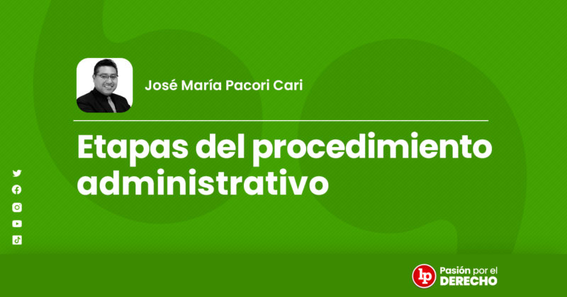 Etapas del procedimiento administrativo | LP