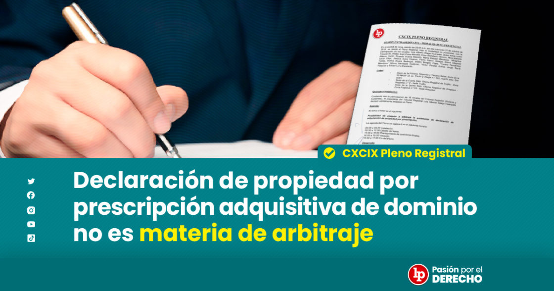 Declaración de propiedad por prescripción adquisitiva de dominio no es ...