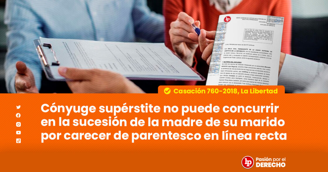 Cónyuge supérstite no puede concurrir en la sucesión de la madre de su ...