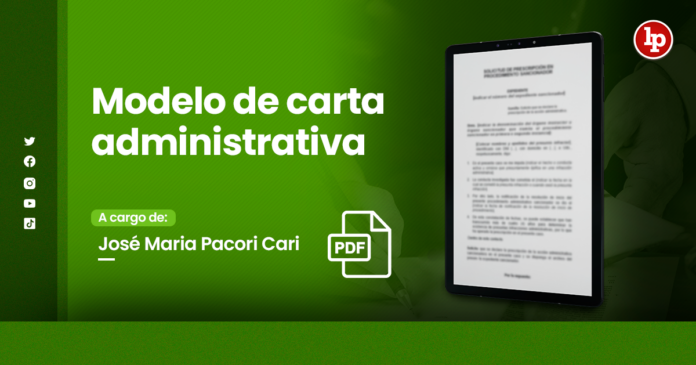 Modelo de escrito de carta administrativa | LP