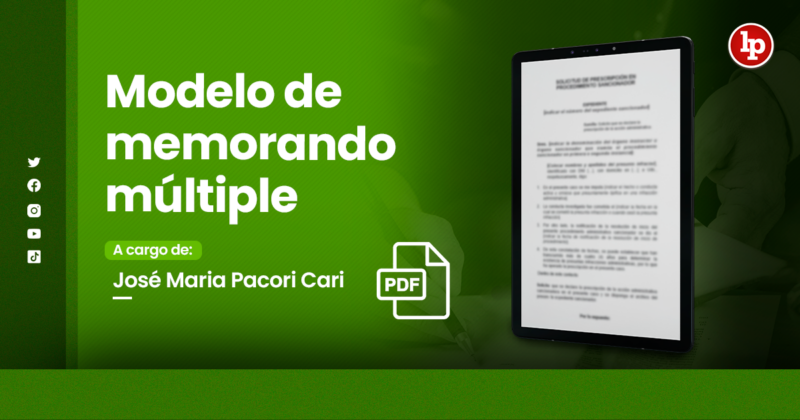 Modelo de memorando múltiple | LP