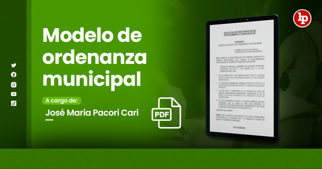Modelo de ordenanza municipal | LP