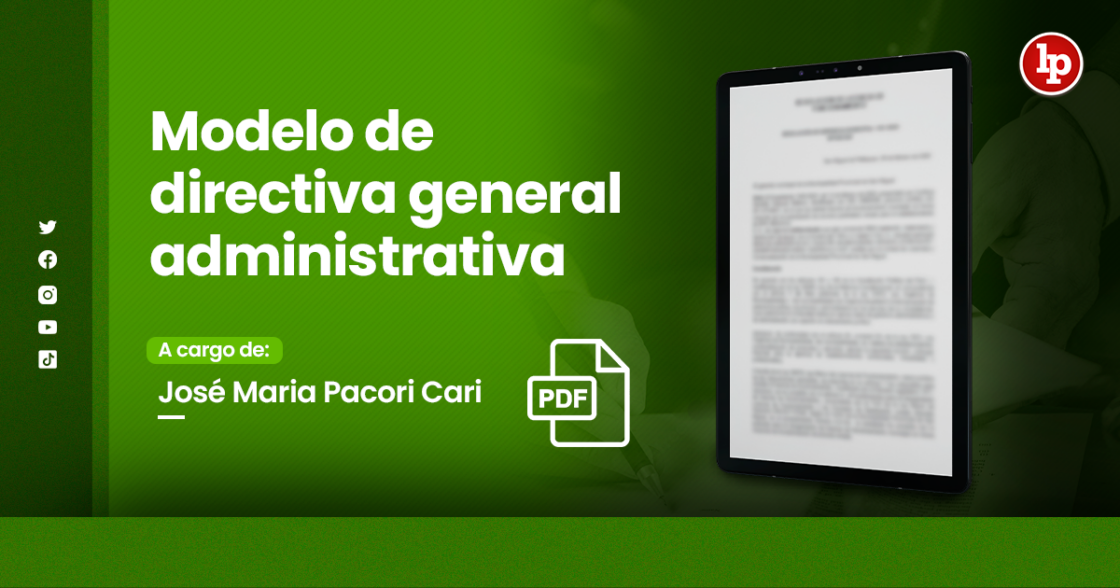 Modelo de directiva general administrativa | LP