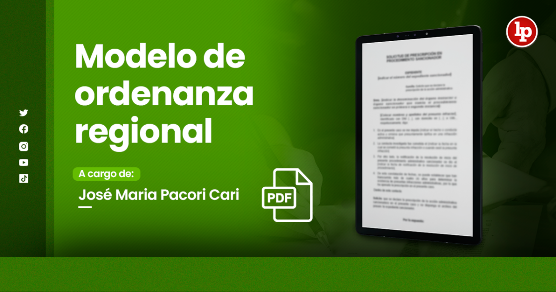 Modelo de ordenanza regional | LP