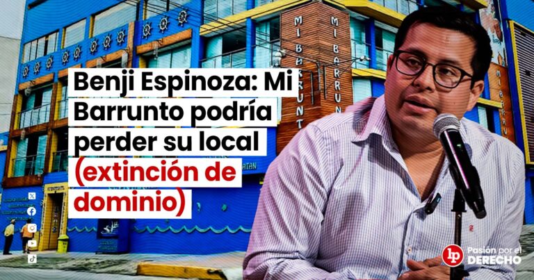 Benji Espinoza: Mi Barrunto podría perder su local (extinción de dominio)