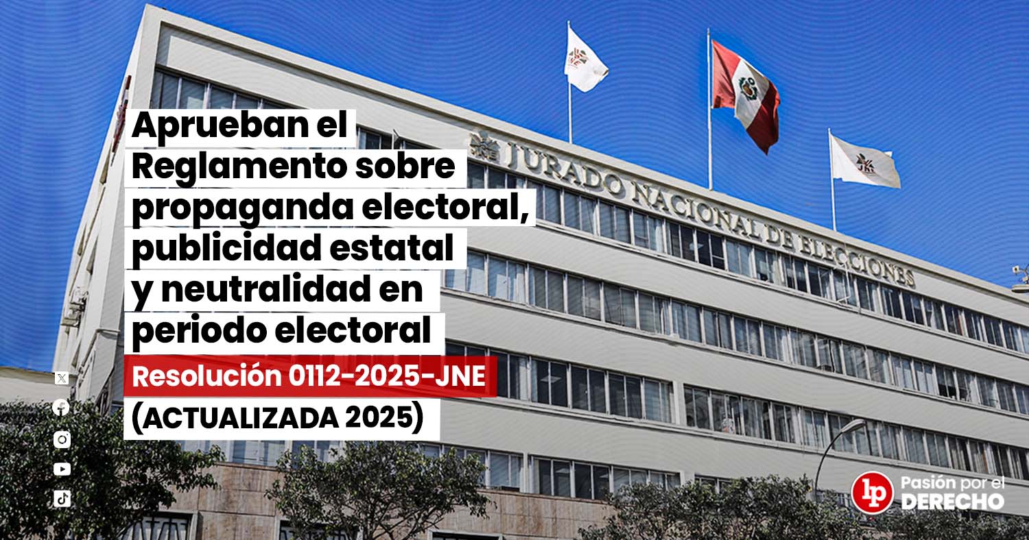 Reglamento sobre propaganda electoral, publicidad estatal y neutralidad ...