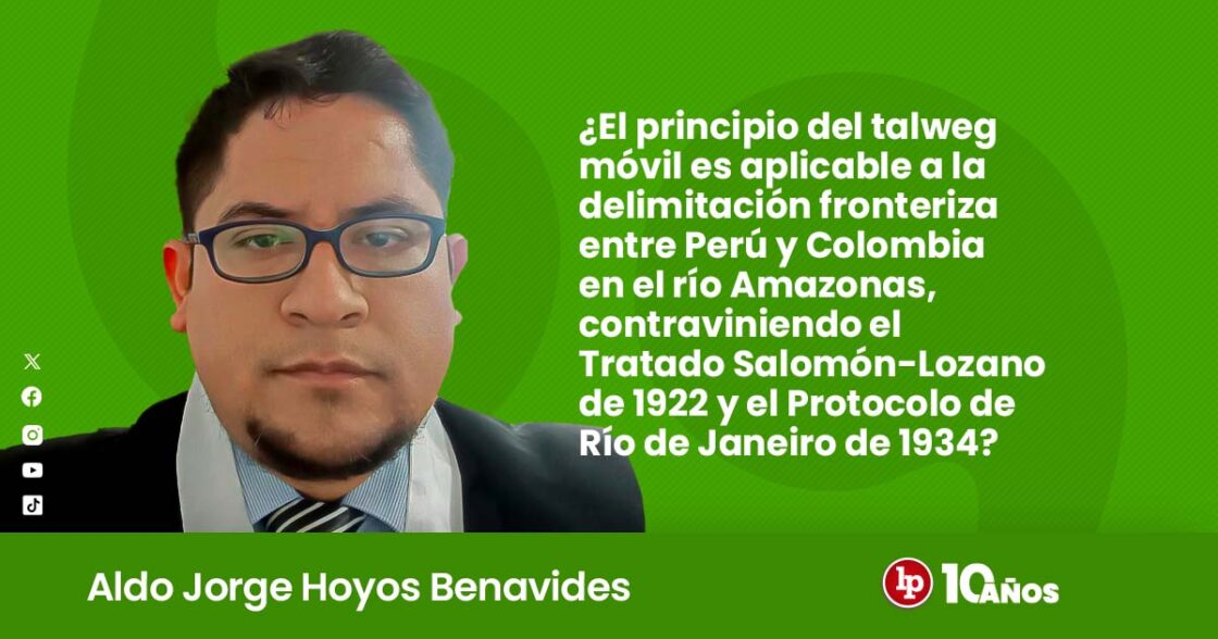 ¿El principio del talweg móvil es aplicable a la delimitación ...